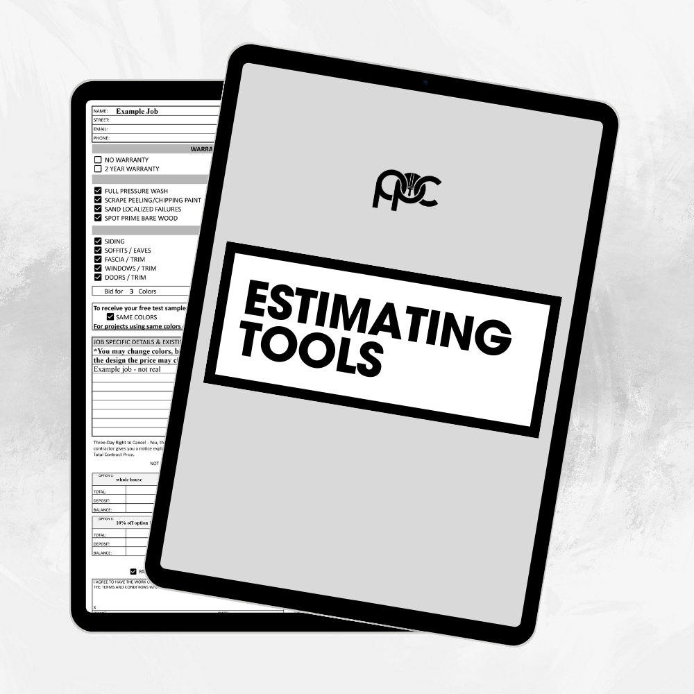 Estimating Tools – Prosperity Painting Consultant
