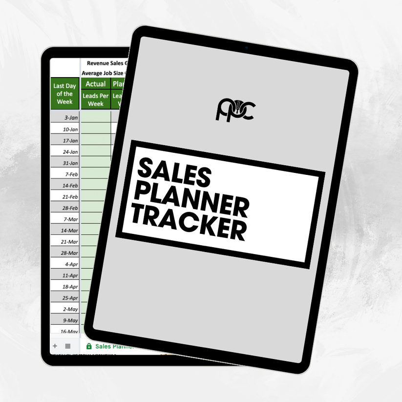 Sales Planner Tracker – Prosperity Painting Consultant